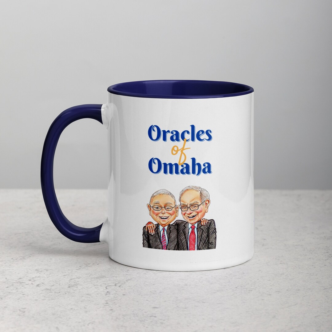 Coffee Mug With Coloured Rim, Oracles of Omaha, Tea Cup, Gift for ...
