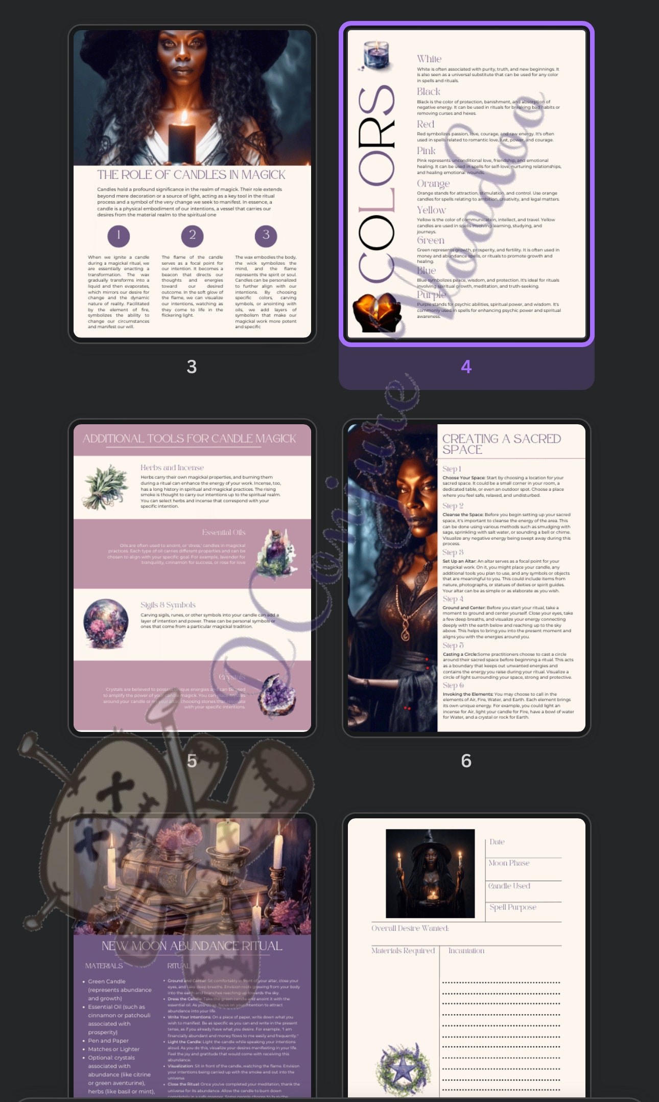 Candle Magic Workbook - Etsy