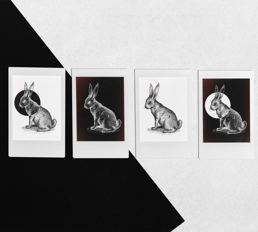 Rabbit Art Prints | Digital Download, Art Print, Animal Illustration ...