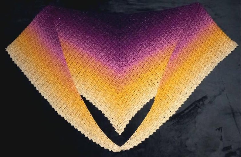 Crochet Pattern Möbius Shawl Amber Ruusa German English - Etsy