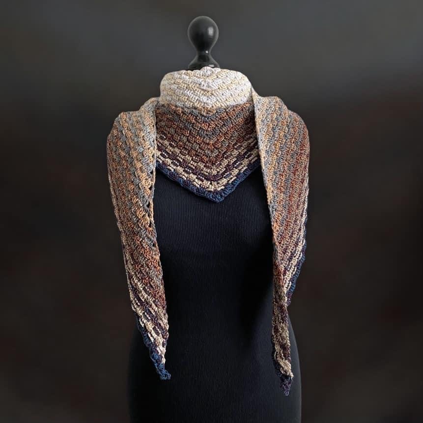 Crochet Pattern Möbius Shawl Amber Ruusa German English - Etsy