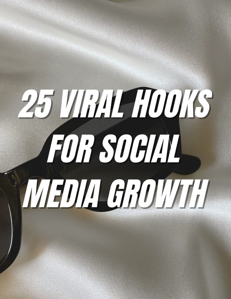 25 Viral Hooks for Social Media Growth Instagram, Tiktok - Etsy