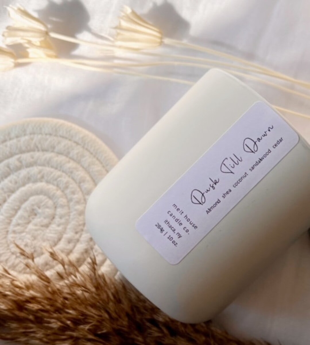 Dusk Till Dawn Cork Lid Relaxing Soy Candle Spa Candle Soft Scented ...