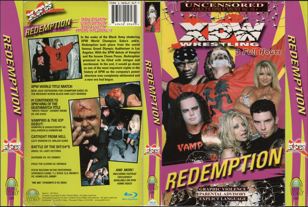 XPW Redemption Wrestling (2001) Blu-ray - Etsy