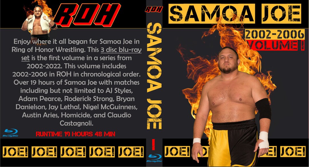 Samoa Joe in Ring of Honor Wrestling 2002-2006 Volume I Blu-ray 3 Disc ...