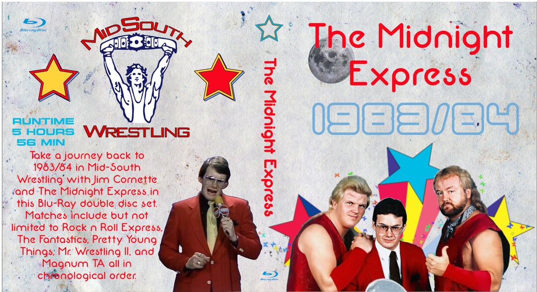 Jim Cornette and the Midnight Express in Mid-south Wrestling 1983/84 Blu-ray Double Disc Set - Etsy
