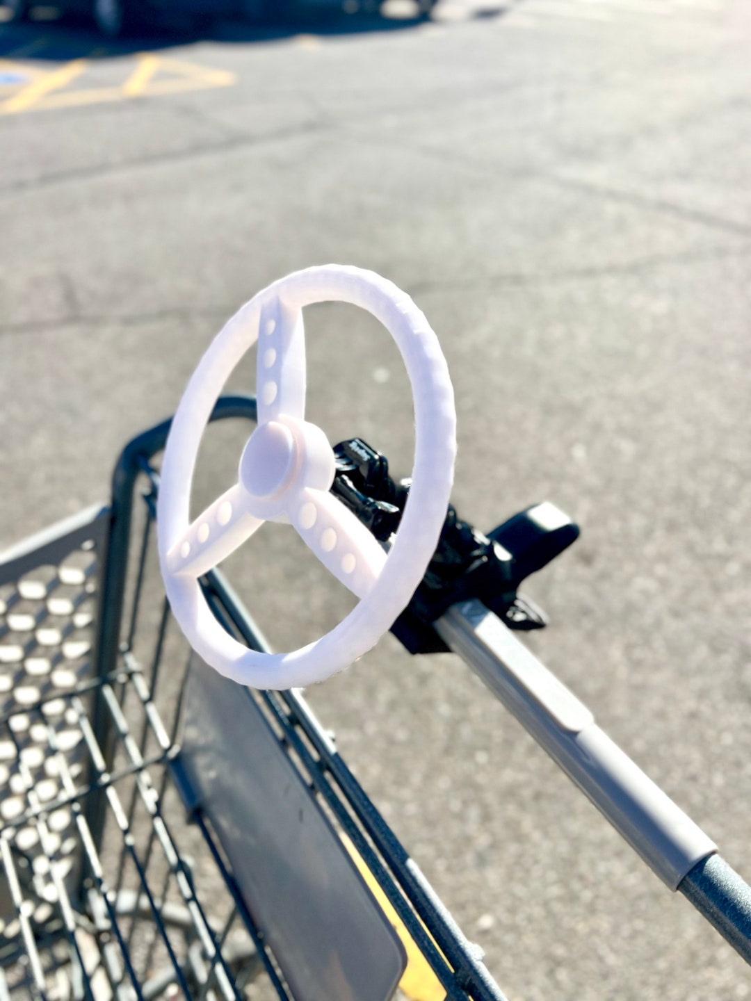 Clip on Toy Steering Wheel Wagon Accessory for Shopping Carts Strollers ...