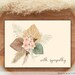 Floral Sympathy Card Printable, Condolence Greeting Card, Sympathy ...