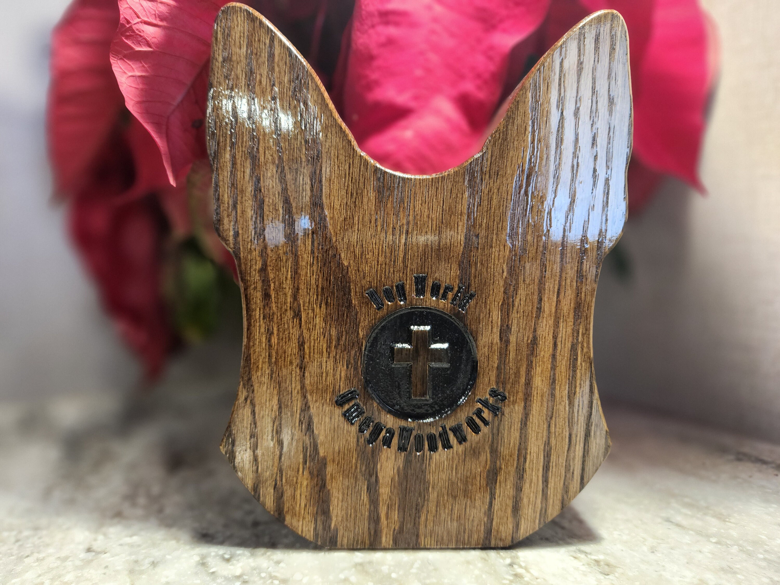 Solid Oak Dog Shaped Box Finished in Classic Black and Walnut. Custom ...