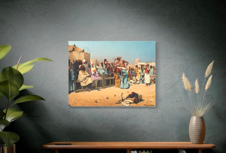 Majestic African Tableau: the Entertainers, Egyptian Wall Art for Your ...