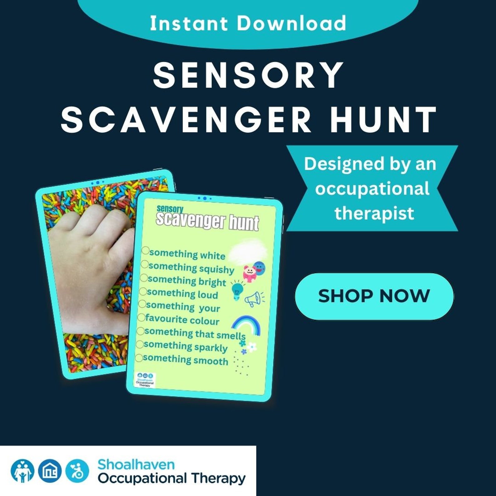 Sensory Scavenger Hunt Great for Occupational Therapists, Parents and ...