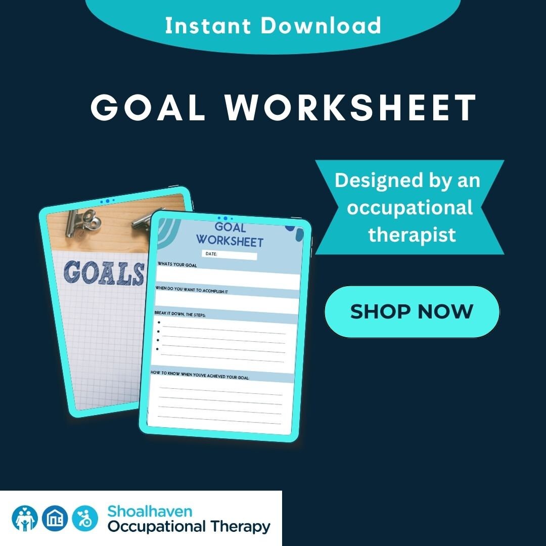Goal Worksheet Designed by an Occupational Therapist. Great to Use at ...