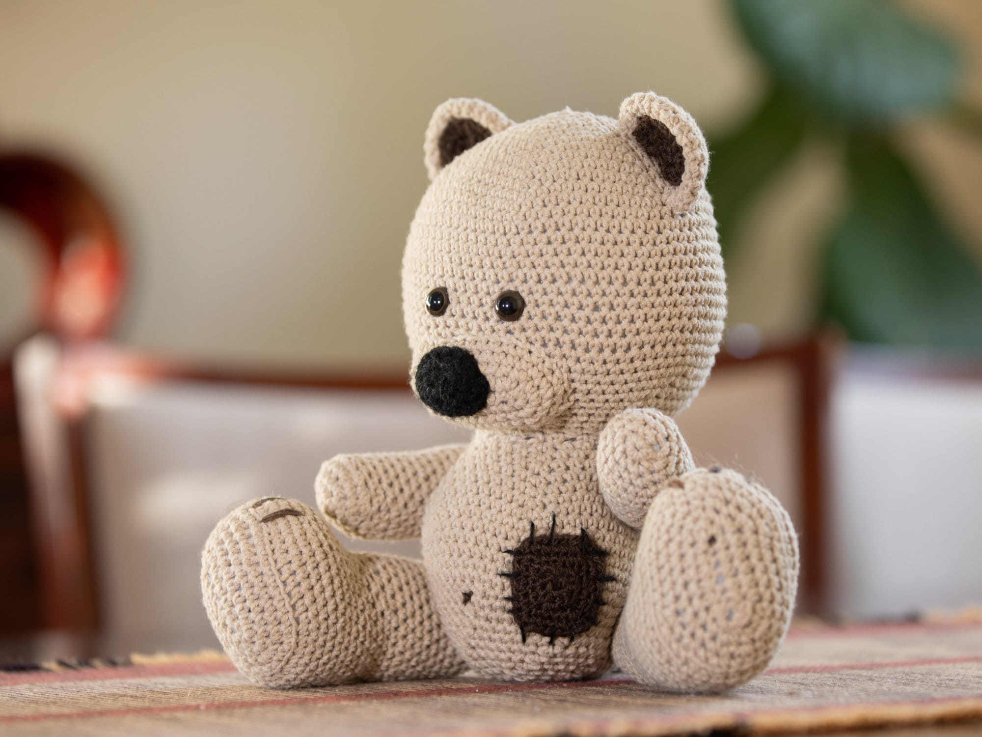 Crochet Teddy Bear, Handmade Teddy Bear, Cuddly Toy for Newborn, Baby ...