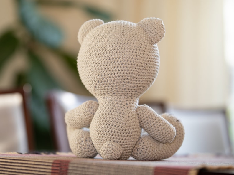 Crochet Teddy Bear, Handmade Teddy Bear, Cuddly Toy for Newborn, Baby ...