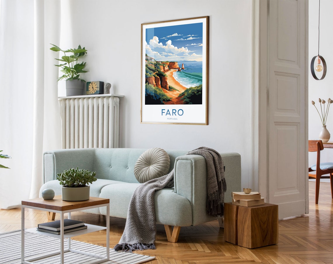 Faro Poster, Faro Digital Print Download, Faro Travel Poster, Faro Art ...