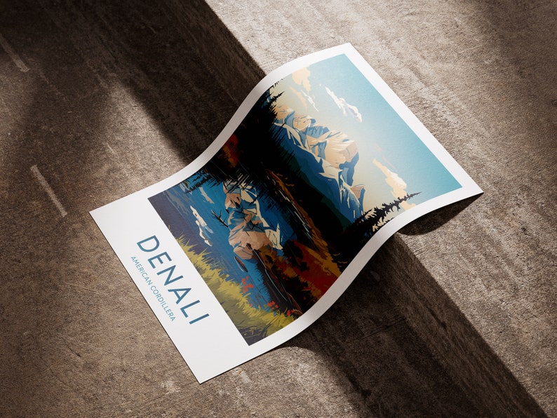 Mount Denali Poster, Denali Digital Print Download, Denali Art Bedroom Decor, Denali Gifts Ideas ...