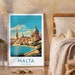 Malta Poster, Malta Digital Print Download, Malta Travel Poster Malta ...