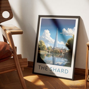 The Shard Poster, United Kingdom Travel Art (digital Download) - Etsy