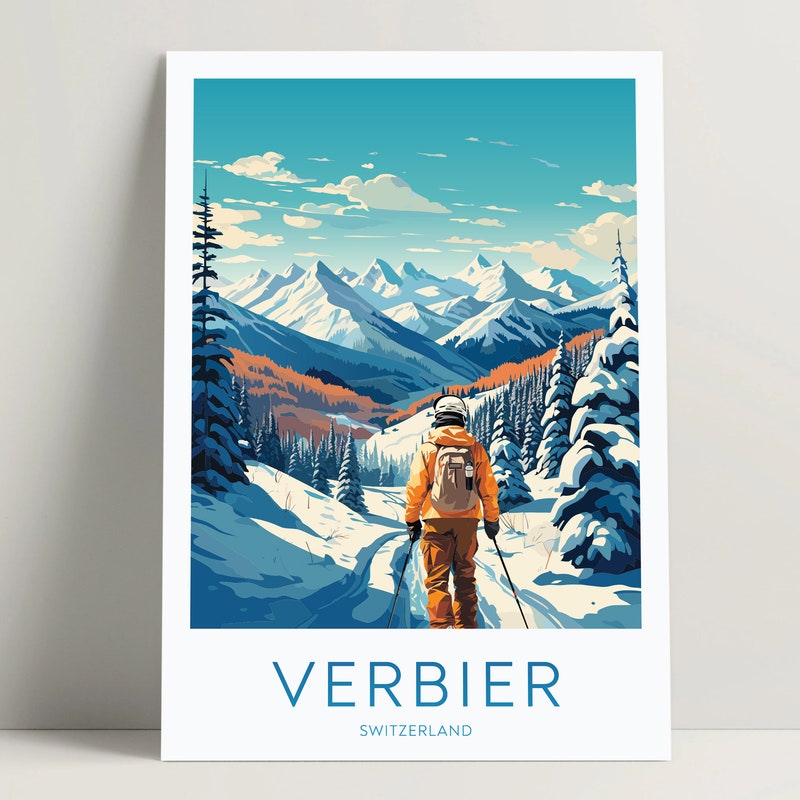 Verbier Poster - Etsy