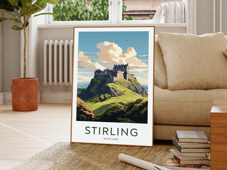 Stirling Poster, Stirling Digital Print Download, Stirling Castle Art ...