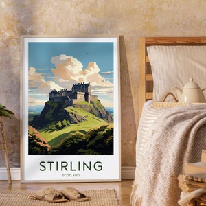 Stirling Poster, Stirling Digital Print Download, Stirling Castle Art ...