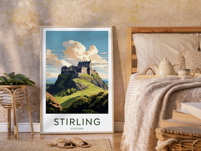 Stirling Poster, Stirling Digital Print Download, Stirling Castle Art ...