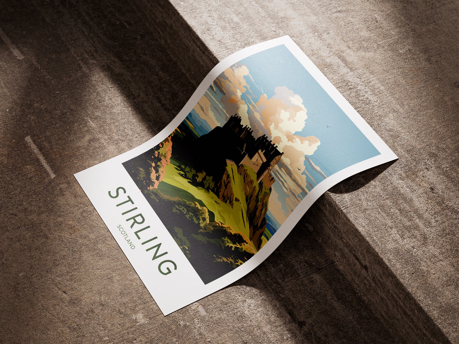 Stirling Poster, Stirling Digital Print Download, Stirling Castle Art ...