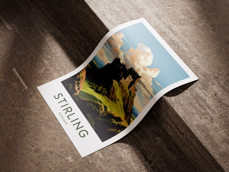 Stirling Poster, Stirling Digital Print Download, Stirling Castle Art ...