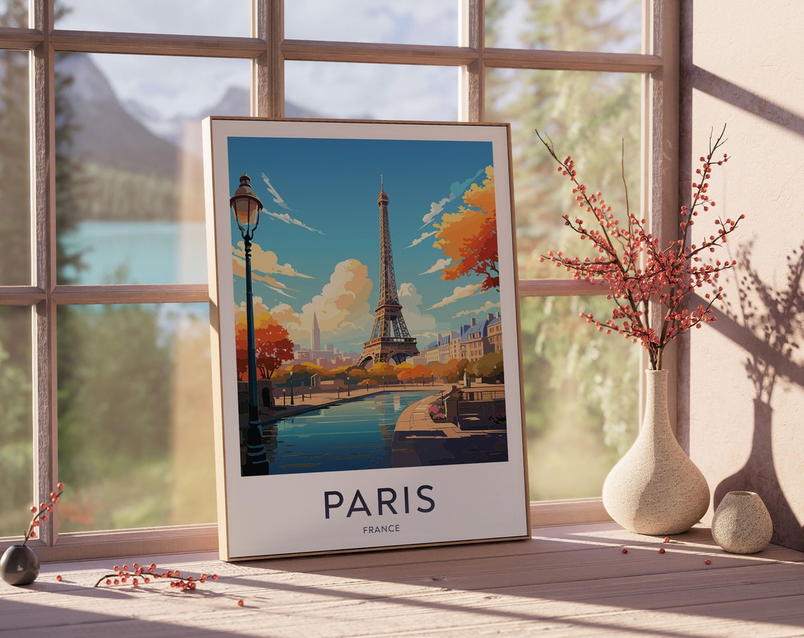 Paris Travel Print, Paris Wall Art, Paris Art Office Decor Paris Gifts ...