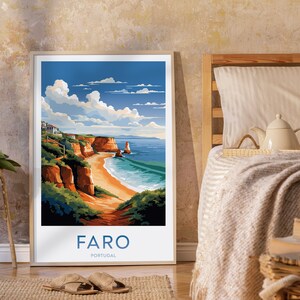 Faro Poster, Faro Digital Print Download, Faro Travel Poster, Faro Art ...