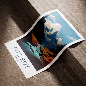 Fitz Roy Poster, Fitz Roy Digital Print Download, Fitz Roy Art Bedroom ...