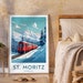 St Moritz Poster, St Moritz Digital Print Download, St Moritz Art ...