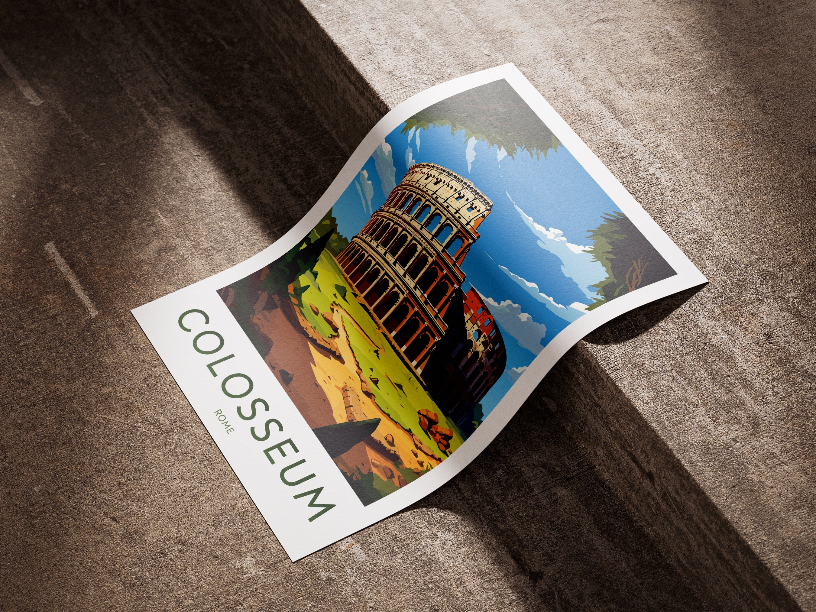 Colosseum Poster, Colosseum Digital Print Download, Colosseum Art ...