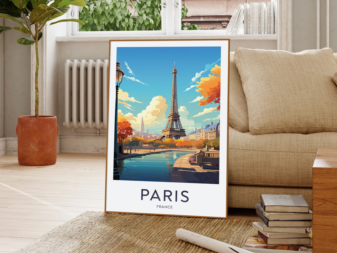 Paris Travel Print, Paris Wall Art, Paris Art Office Decor Paris Gifts ...