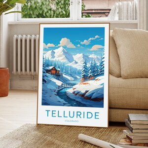 Telluride Poster, Telluride Digital Print Download, Telluride Art ...