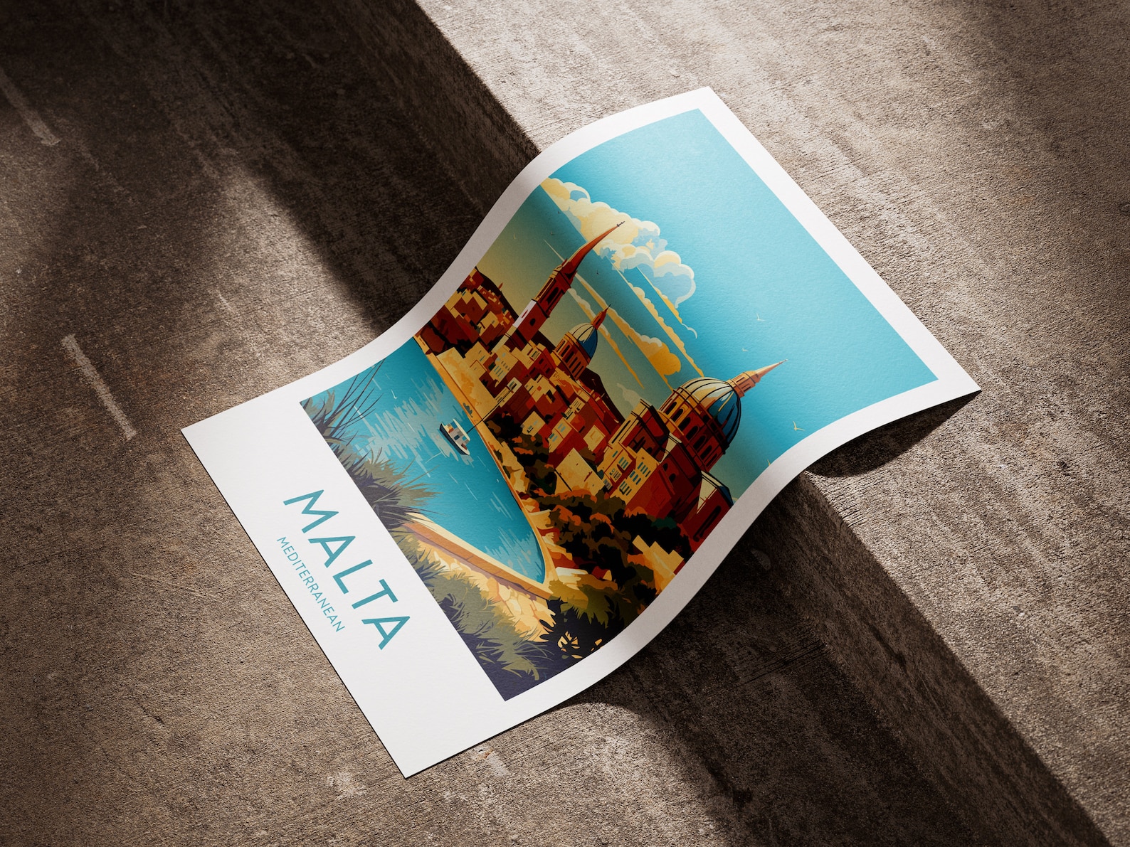 Malta Poster, Malta Digital Print Download, Malta Travel Poster Malta ...