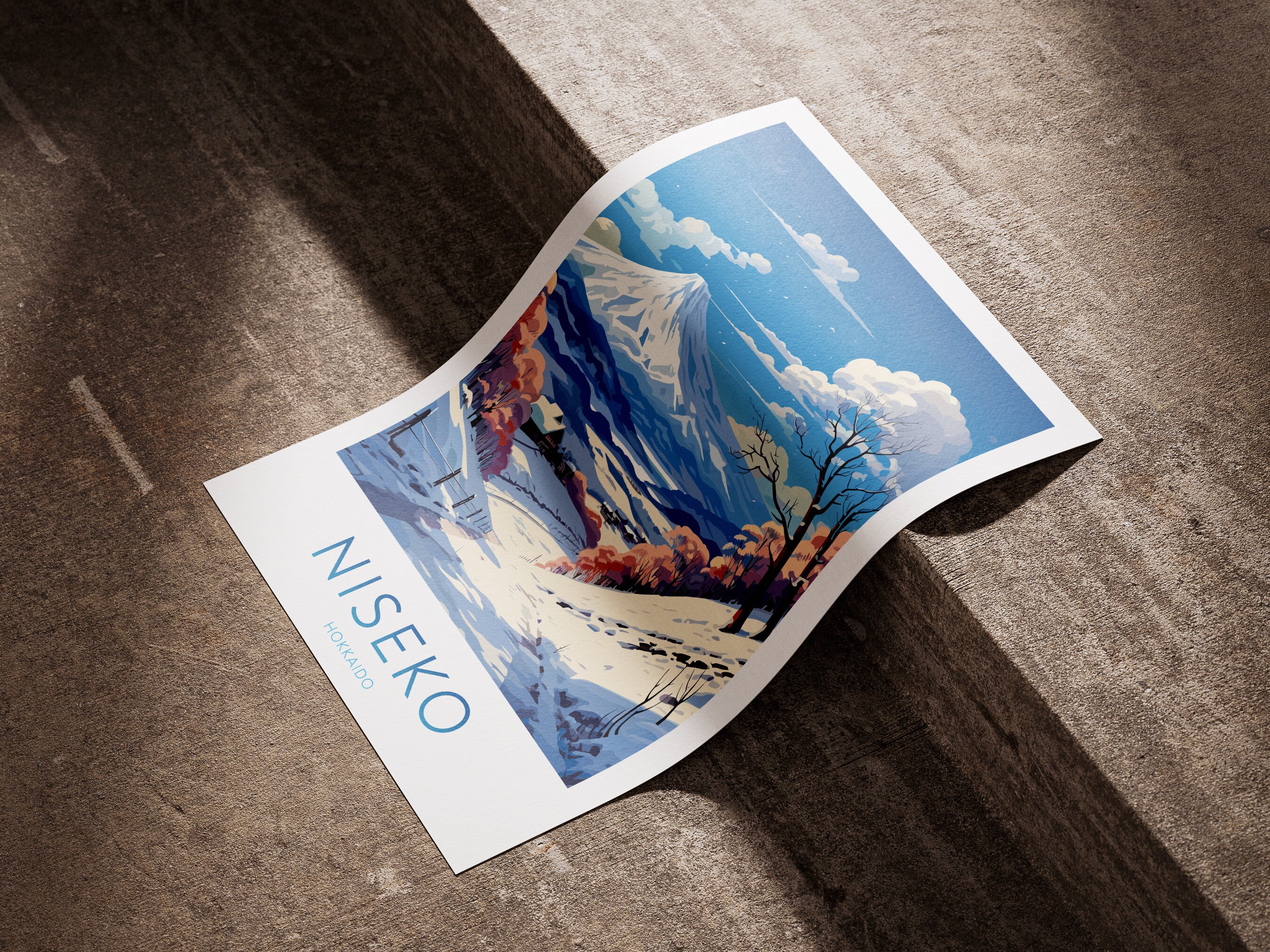 Niseko Poster, Niseko Digital Print Download, Niseko Art Bedroom Decor ...
