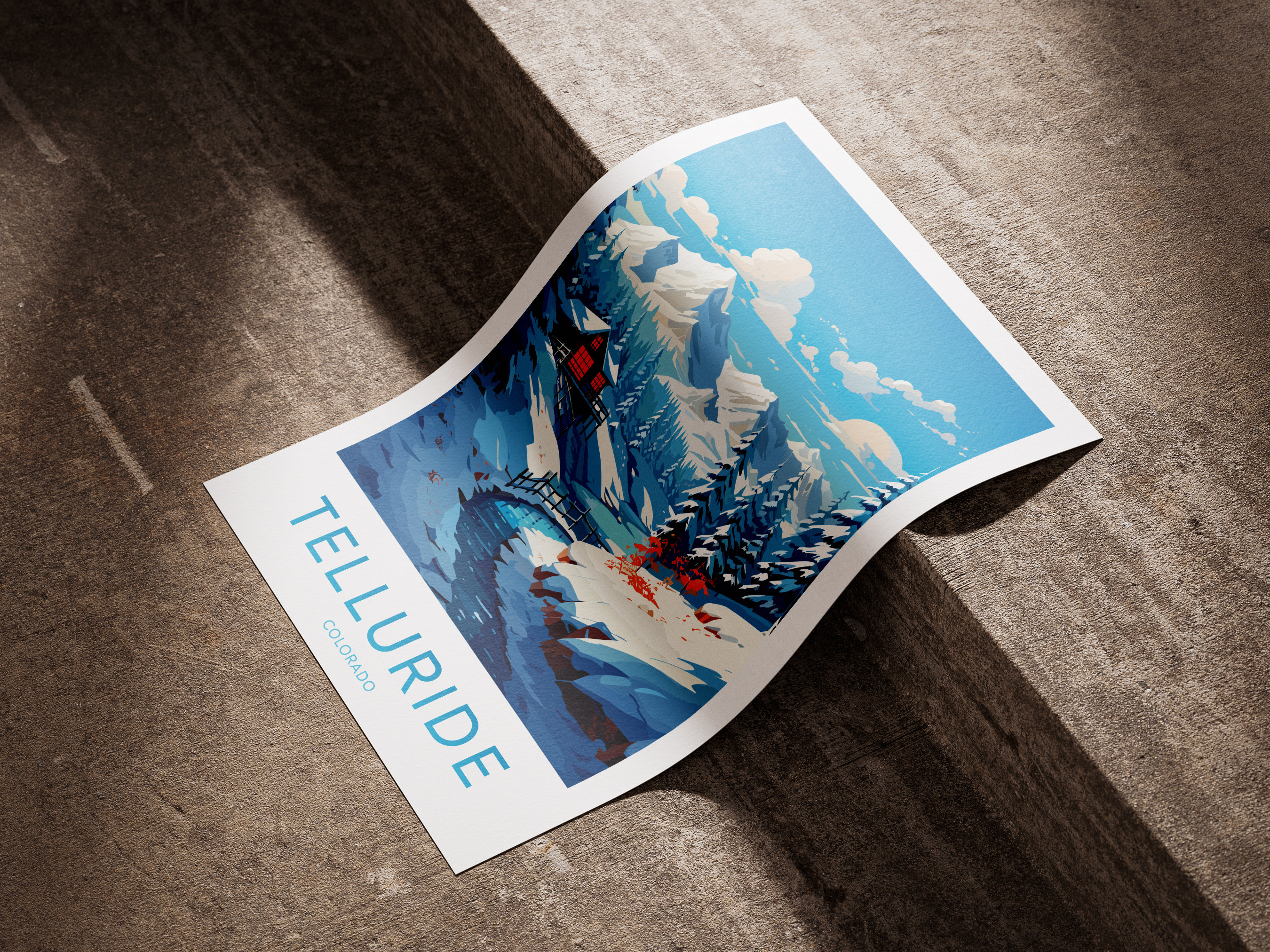 Telluride Poster, Telluride Digital Print Download, Telluride Art ...