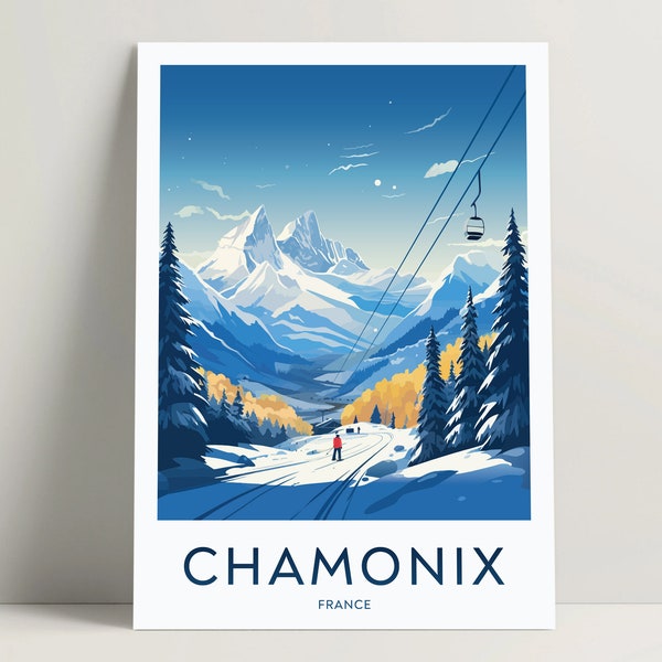 Chamonix Poster - Etsy