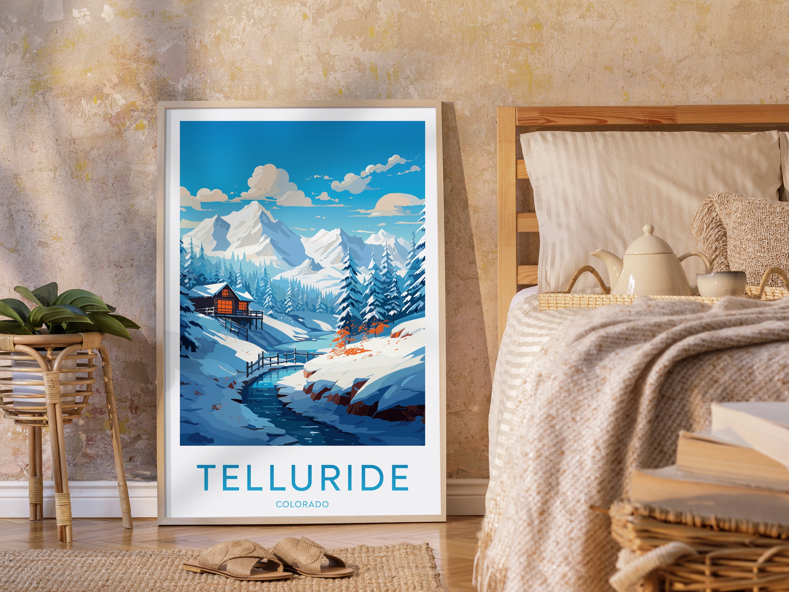Telluride Poster, Telluride Digital Print Download, Telluride Art ...