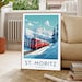 St Moritz Poster, St Moritz Digital Print Download, St Moritz Art ...
