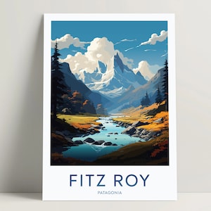 Fitz Roy Patagonia Poster, Travel Art Print (digital Download) - Etsy