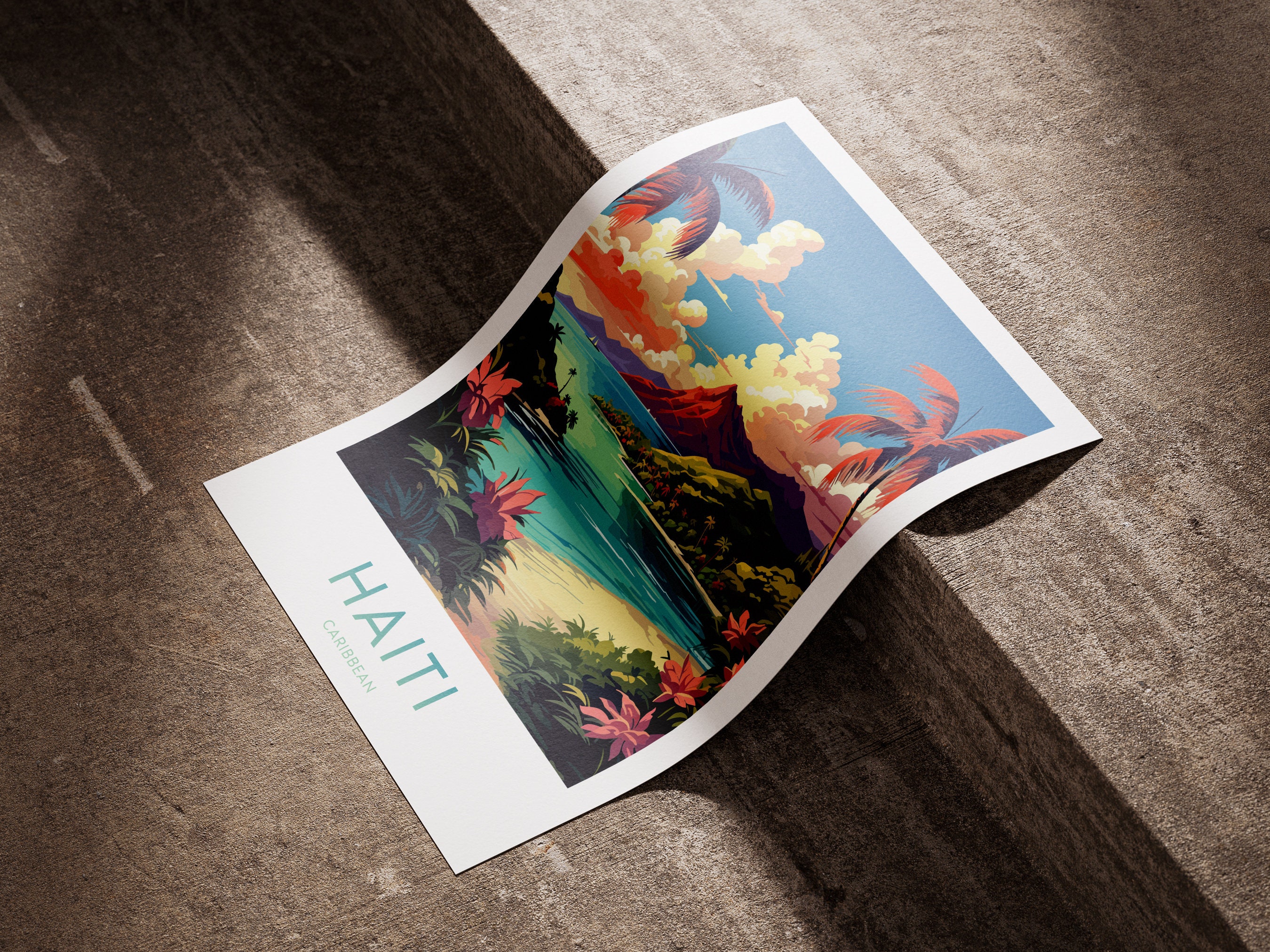 Haiti Poster, Haiti Digital Print Download, Haiti Travel Poster, Haiti ...