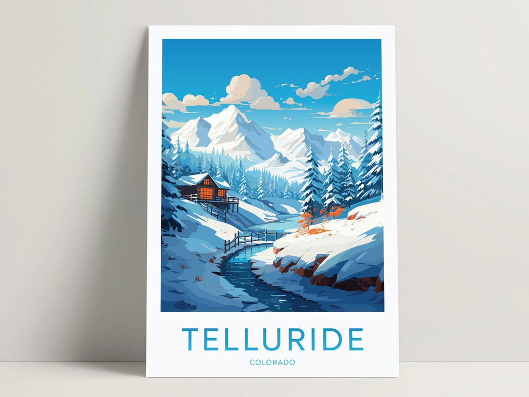 Telluride Poster, Telluride Digital Print Download, Telluride Art ...