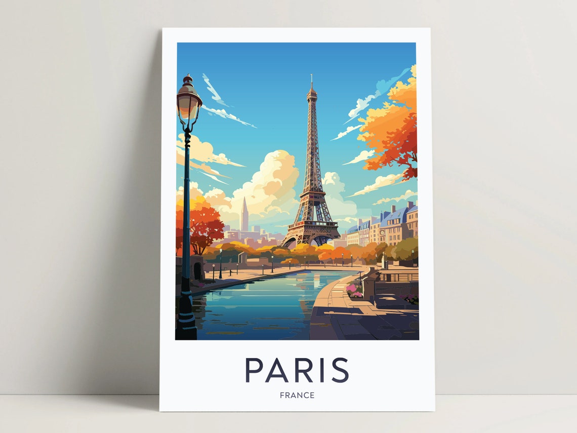 Paris Travel Print, Paris Wall Art, Paris Art Office Decor Paris Gifts ...