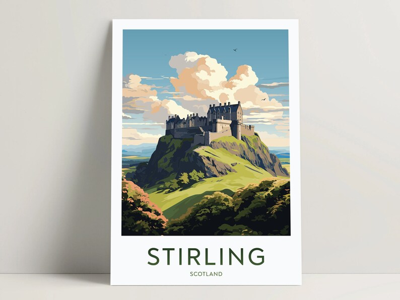 Stirling Poster, Stirling Digital Print Download, Stirling Castle Art ...