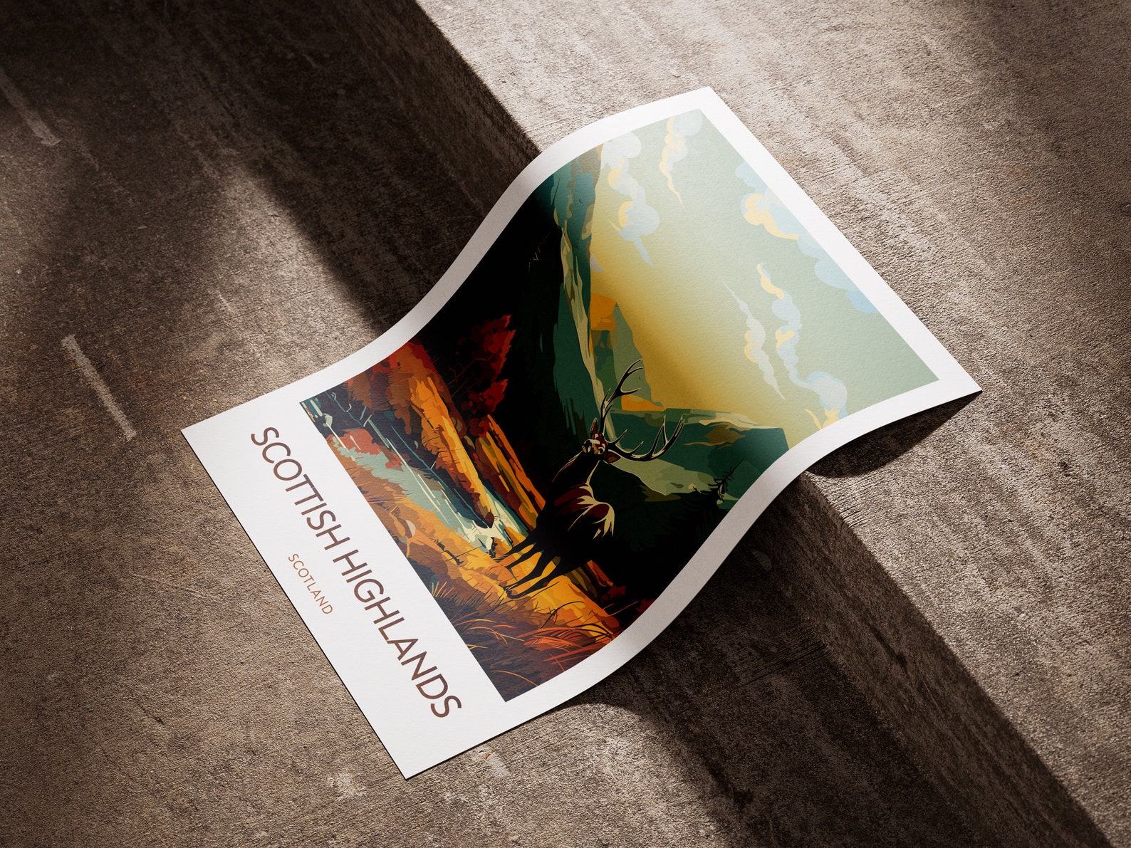 Scottish Highlands Travel Poster, Scotland Wall Art (digital Print) - Etsy