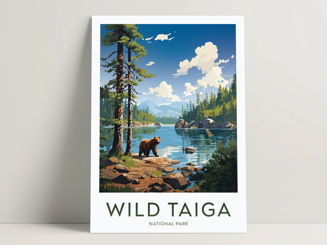 Wild Taiga National Park Poster, Finland Travel Print (digital Download ...