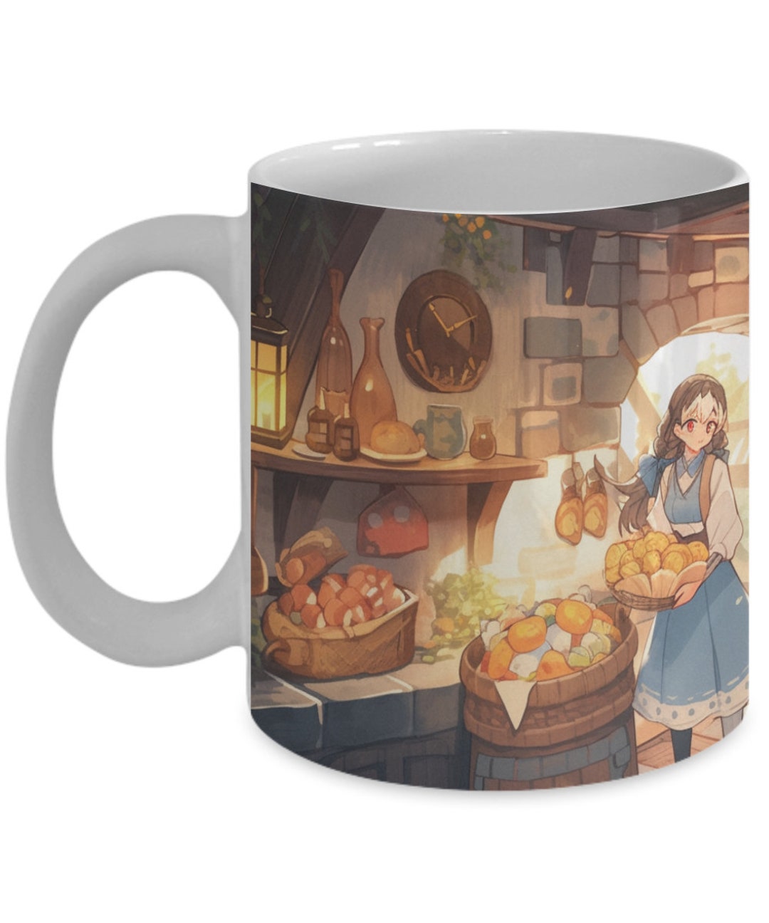 Fantasy Waifu in the Kitchen, Cute Waifu Mug, Cute Anime Girl, Gift for ...
