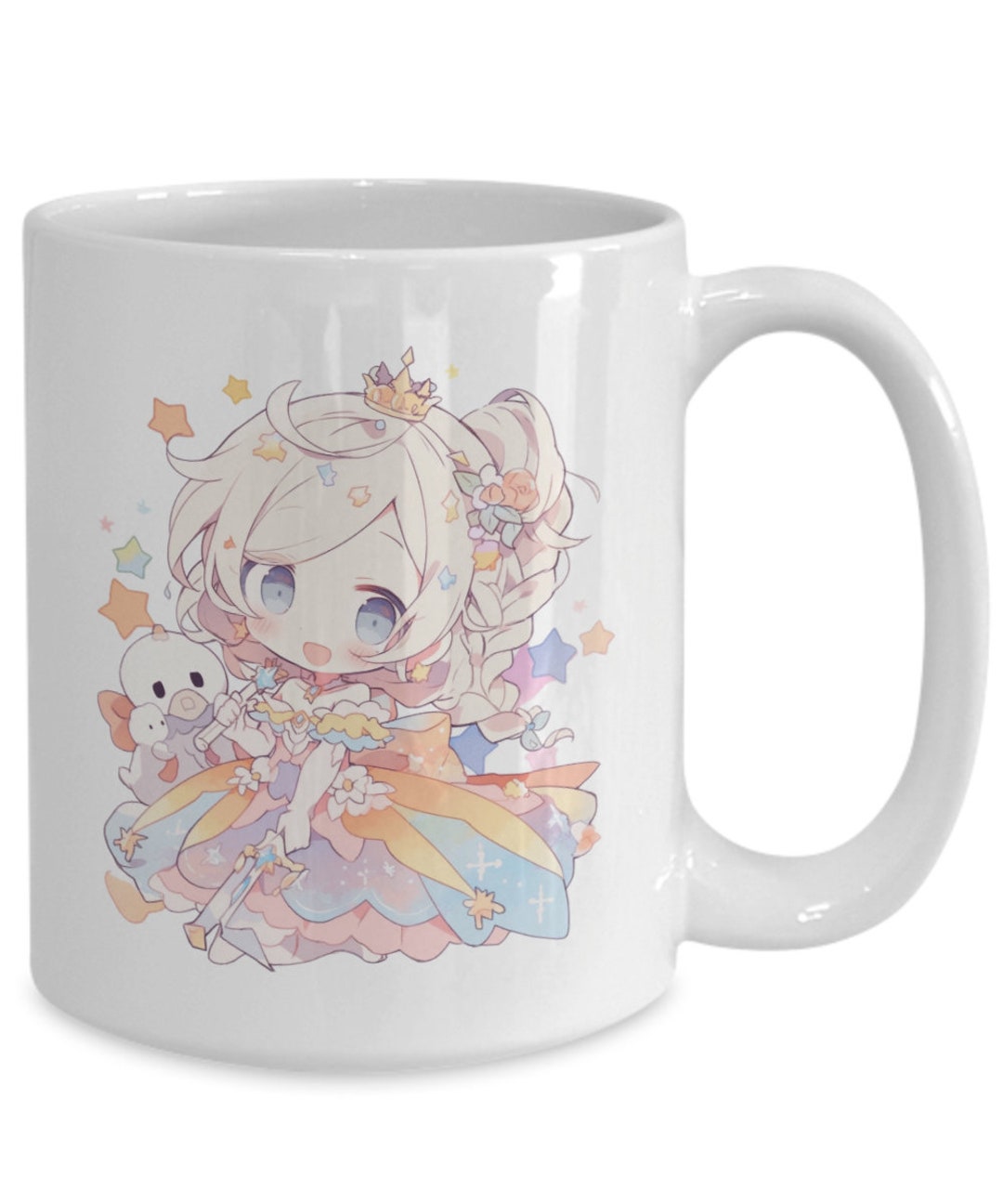 Chibi Waifu Princess, Waifu Coffee Mug, Anime Girl, Anime Themed Mug - Etsy